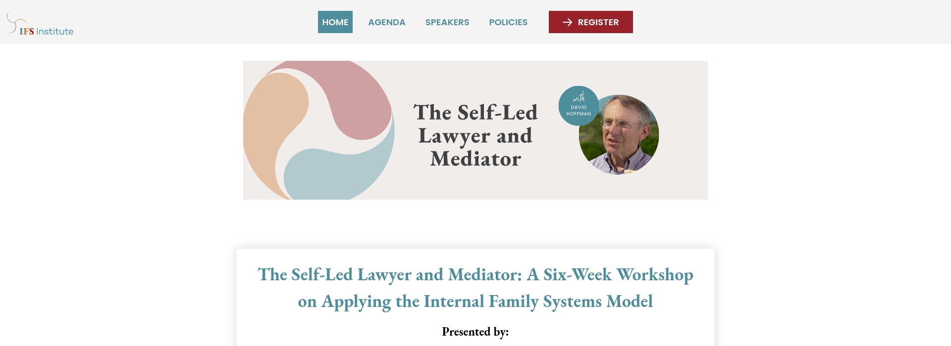 The Self-Led Lawyer and Mediator